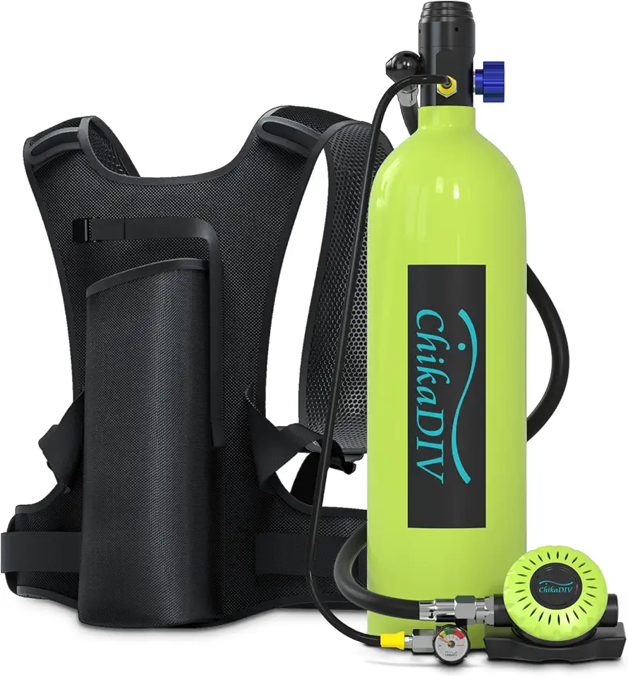 1.9L Scuba Tank with 25-30mins Diving time, Portable Diving Tank Set ...