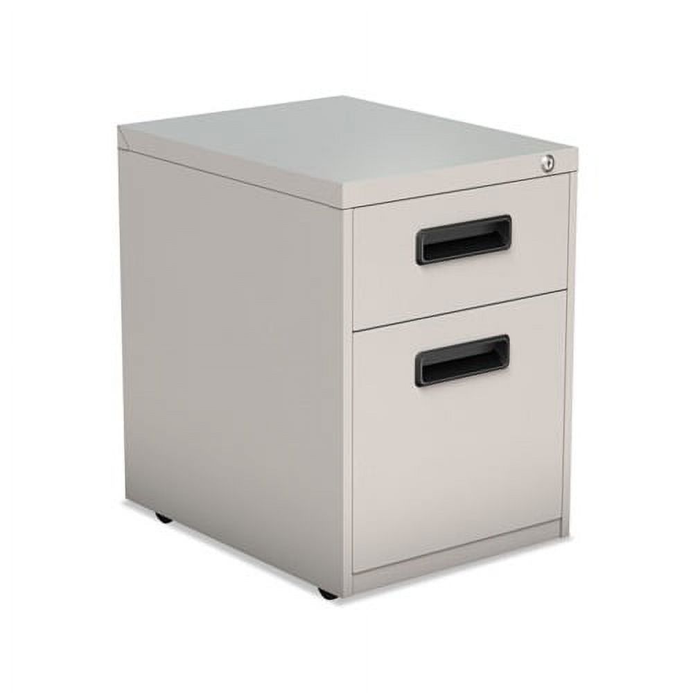 Two-Drawer Metal Pedestal File, High File Drawer, 14.96w x 19.29d x 21 ...