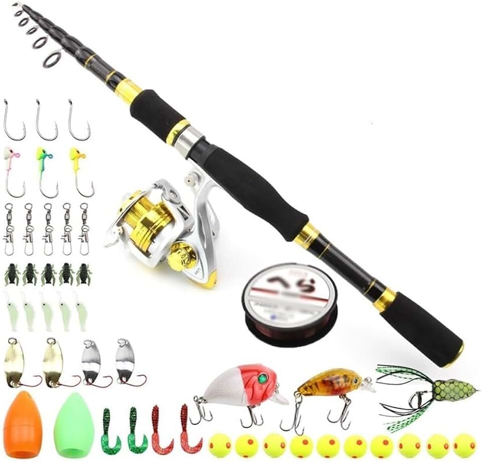 CSCDD Small Sea Rod Fishing Gear Set Fishing Line Wheel Combination ...