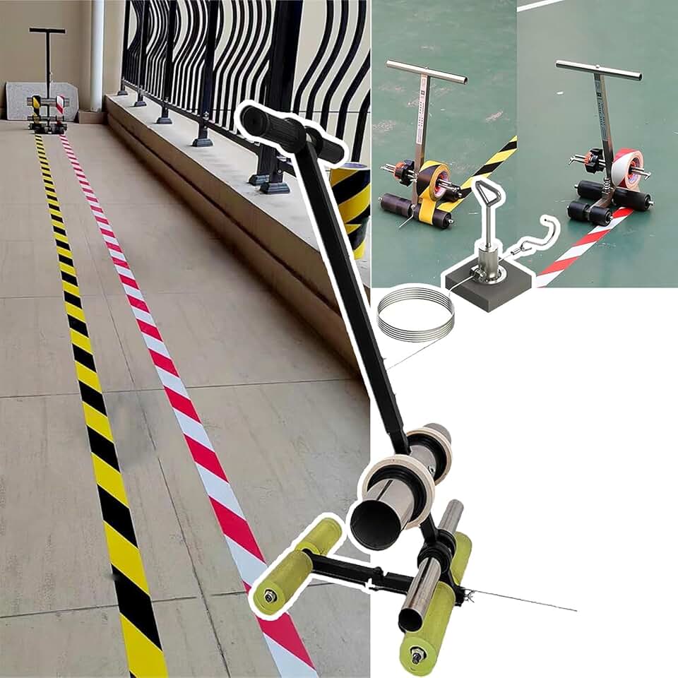 Tape Line Marking Tool, Hand Push Floor Marking Tool, Adjustable ...