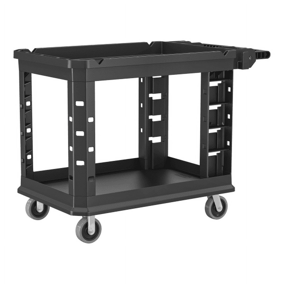 Suncast Commercial 2-Shelf Heavy-Duty Structural Foam Utility Cart, 34 ...