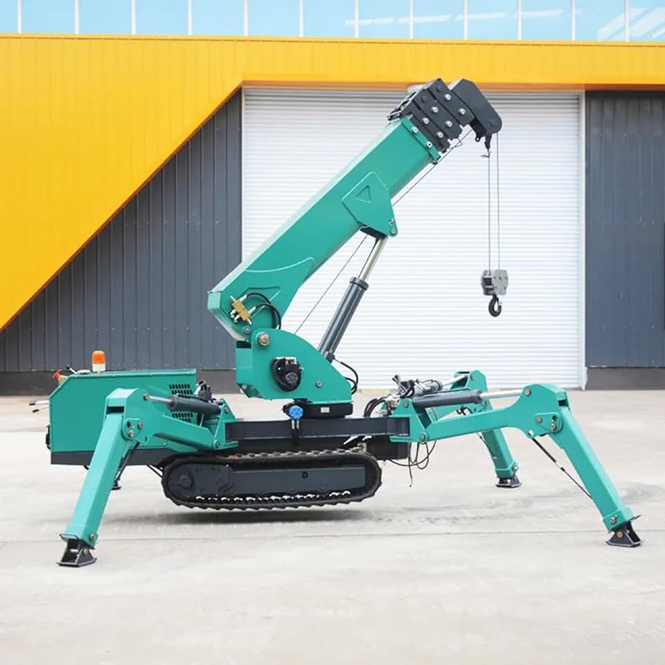 Mini remote control spider crane Mobile spider drone crane Telescopic ...