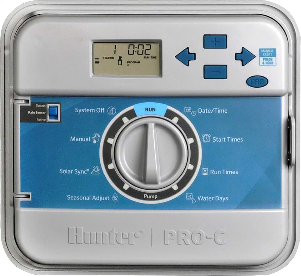 Hunter Pro-C Modular Outdoor Irrigation Controller Gray 4-Station Base ...
