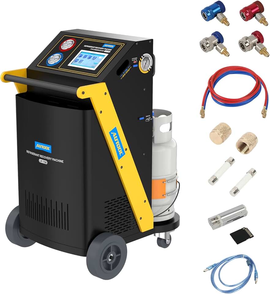 Dual Fully Automatic Refrigerant Recovery Machine,3/8 HP AC 110V 60Hz ...