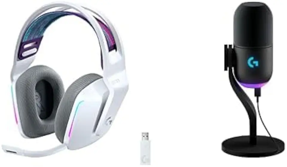 Logitech G733 Lightspeed Wireless Gaming Headset +Yeti GX Dynamic RGB ...