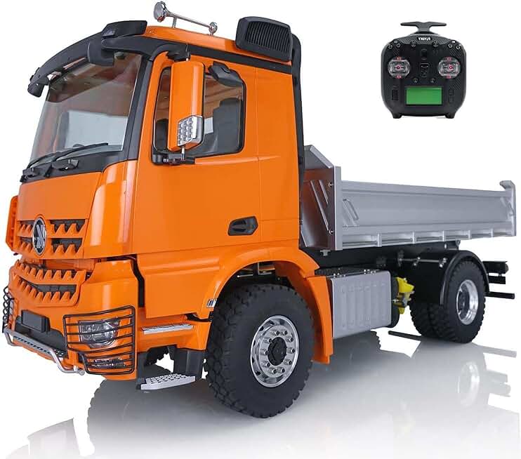 TOUCAN RC HOBBY 1/14 4X4 Metal Hydraulic Lowboy Rc Dumper Truck Tipper ...