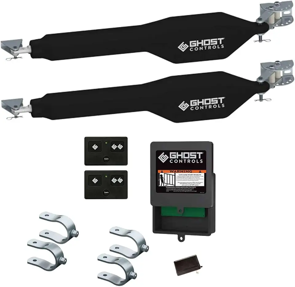 Ghost Controls Heavy-Duty Automatic Gate Opener Kit for Swing Gates ...