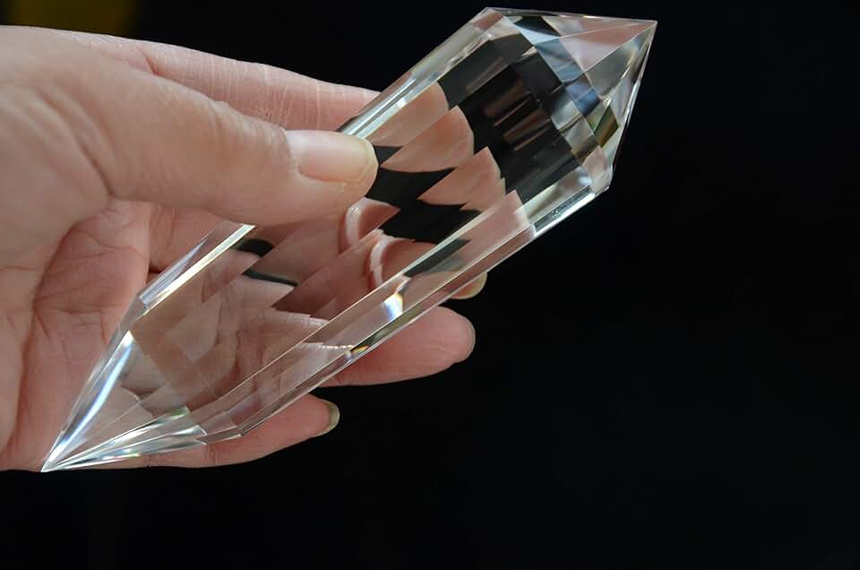 Real Tibetan Himalayan High Altitude 99% Clear 13 Sided Crystal Point ...