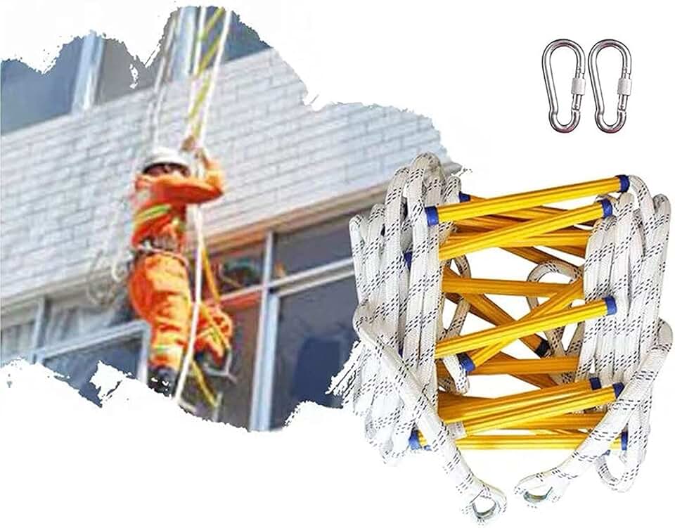 Fire Escape Rope Ladder Fire Escape Ladder Emergency Rescue Ladder ...