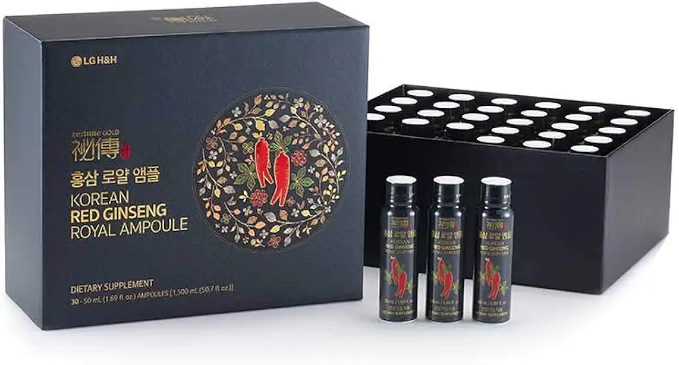 LG H&H re:tune Gold Vision Korean Red Ginseng Royal Ampoule I 100% ...