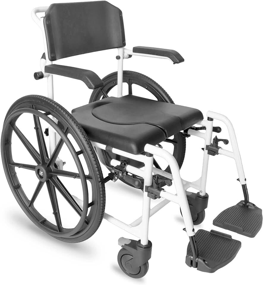 KMINA PRO - Shower Wheelchair for Inside Shower, Adjustable Shower ...
