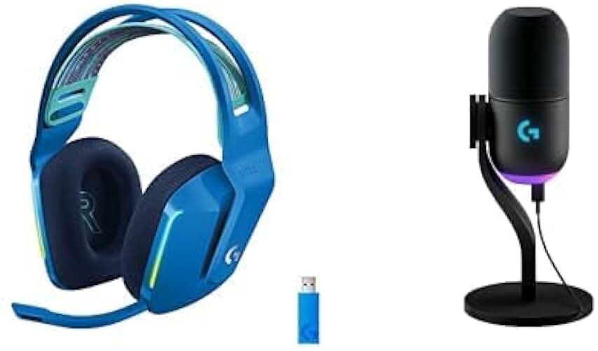 Logitech G733 Lightspeed Wireless Gaming Headset +Yeti GX Dynamic RGB ...