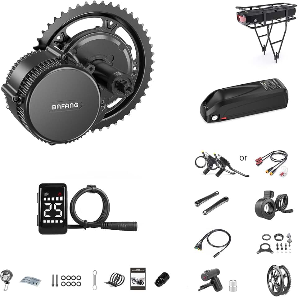 BAFANG BBS02B 48V 750W 100MM Ebike Motor with LCD Display 8fun Mid ...