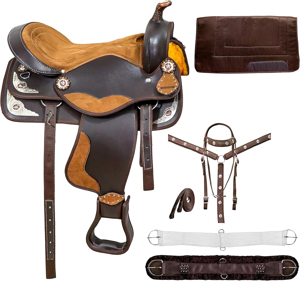 Series Synthetic Western Barrel Racing Equestrian Trail Tack Horse ...