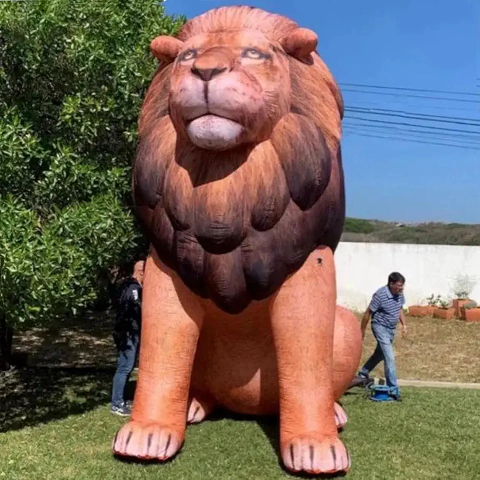 Giant Inflatable Lion Realistic-Looking Inflatable Animal Replica with ...