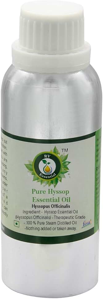 Pure Hyssop Essential Oil 300ml 10oz Hyssopus Officinalis 100 Pure