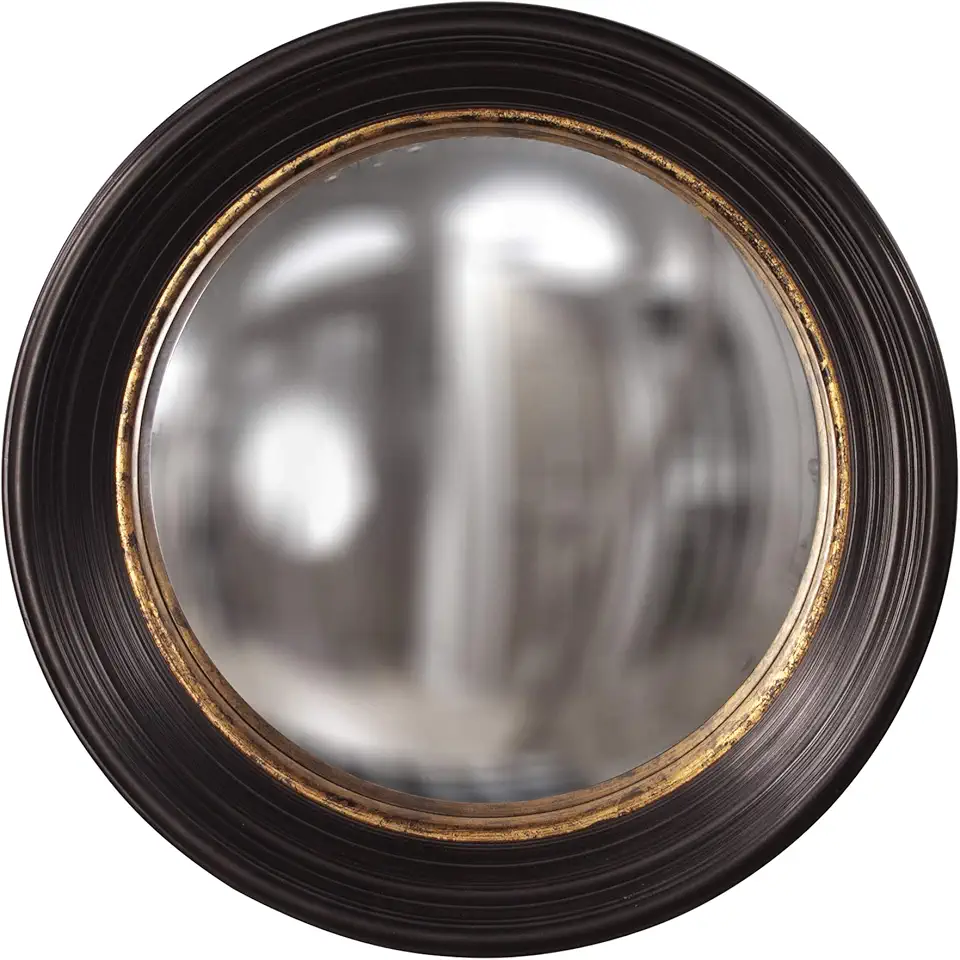Howard Elliot Rex Convex Wall Mirror, Round Hanging Accent Wall Mirror ...