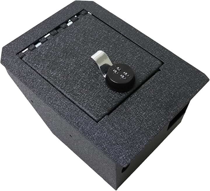 Center Console Safe Vault - KEREN Console Gun Safe Box Compatible with ...
