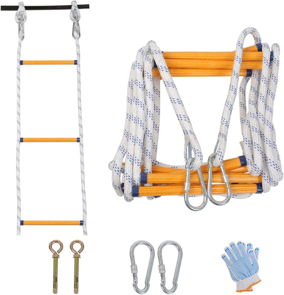 Emergency Windows Fire Ladder, Portable Fire Emergency Escape Ladder ...