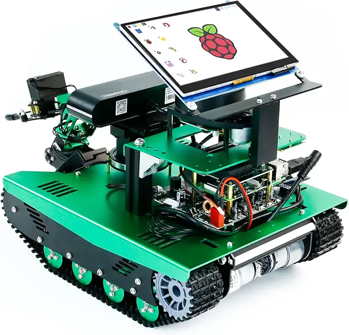 Yahboom Raspberry Pi Robotic Kit For Adults Ros Robot Arm Lidar Mapping Navigation Python C