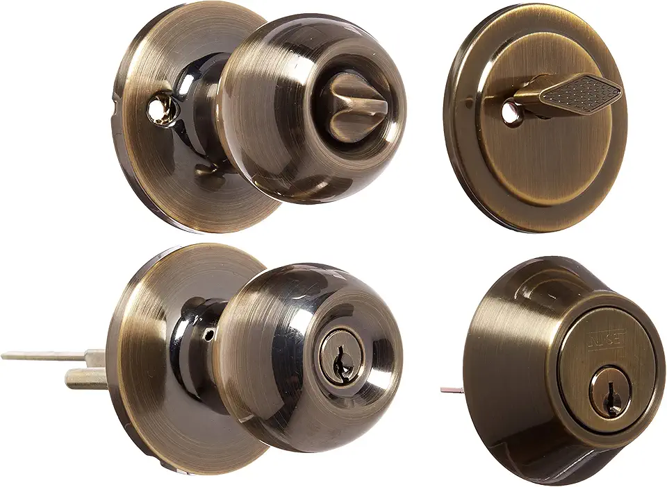 NU-Set Lock | Single Cylinder Deadbolt Keyed Alike Lock & Door Knob ...
