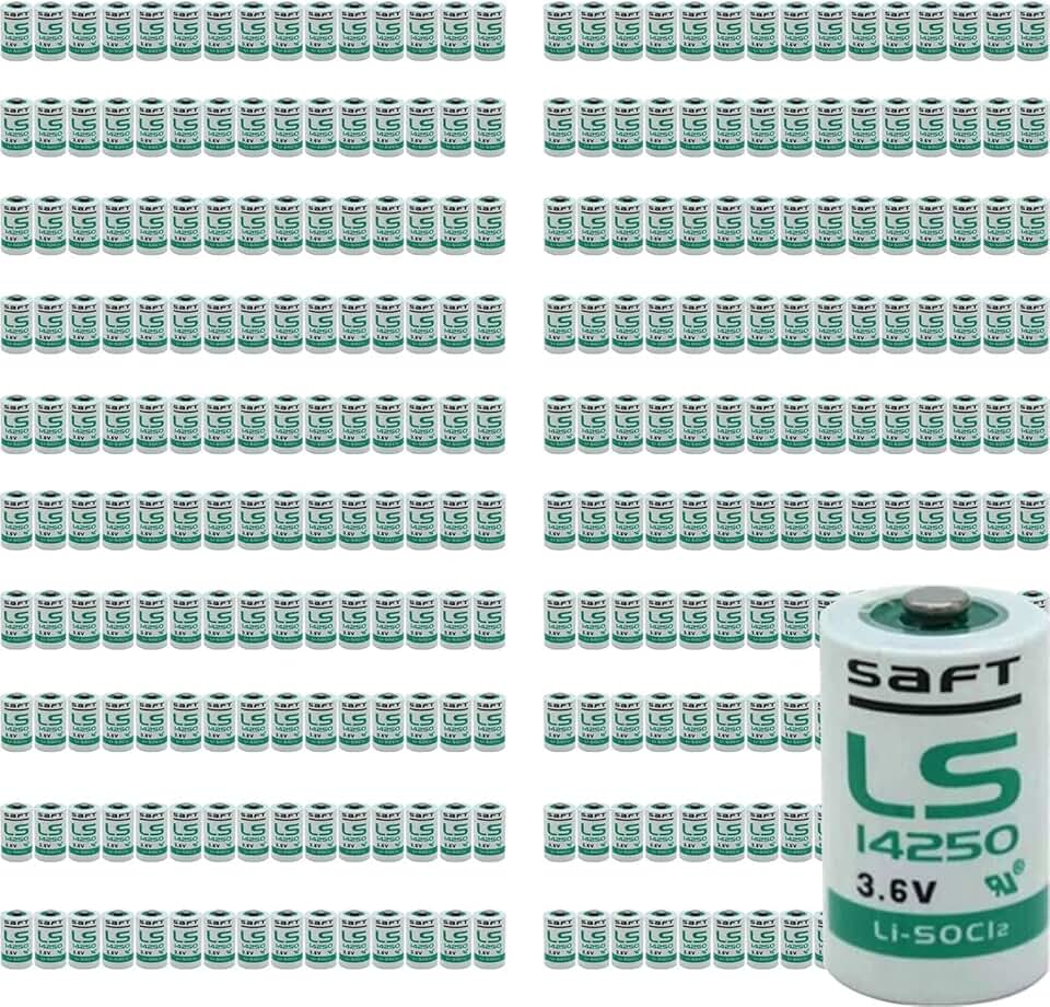 [300-Pack] LS14250 Lithium 3.6V Batteries, LS 14250 3.6 Volt Lithium ...