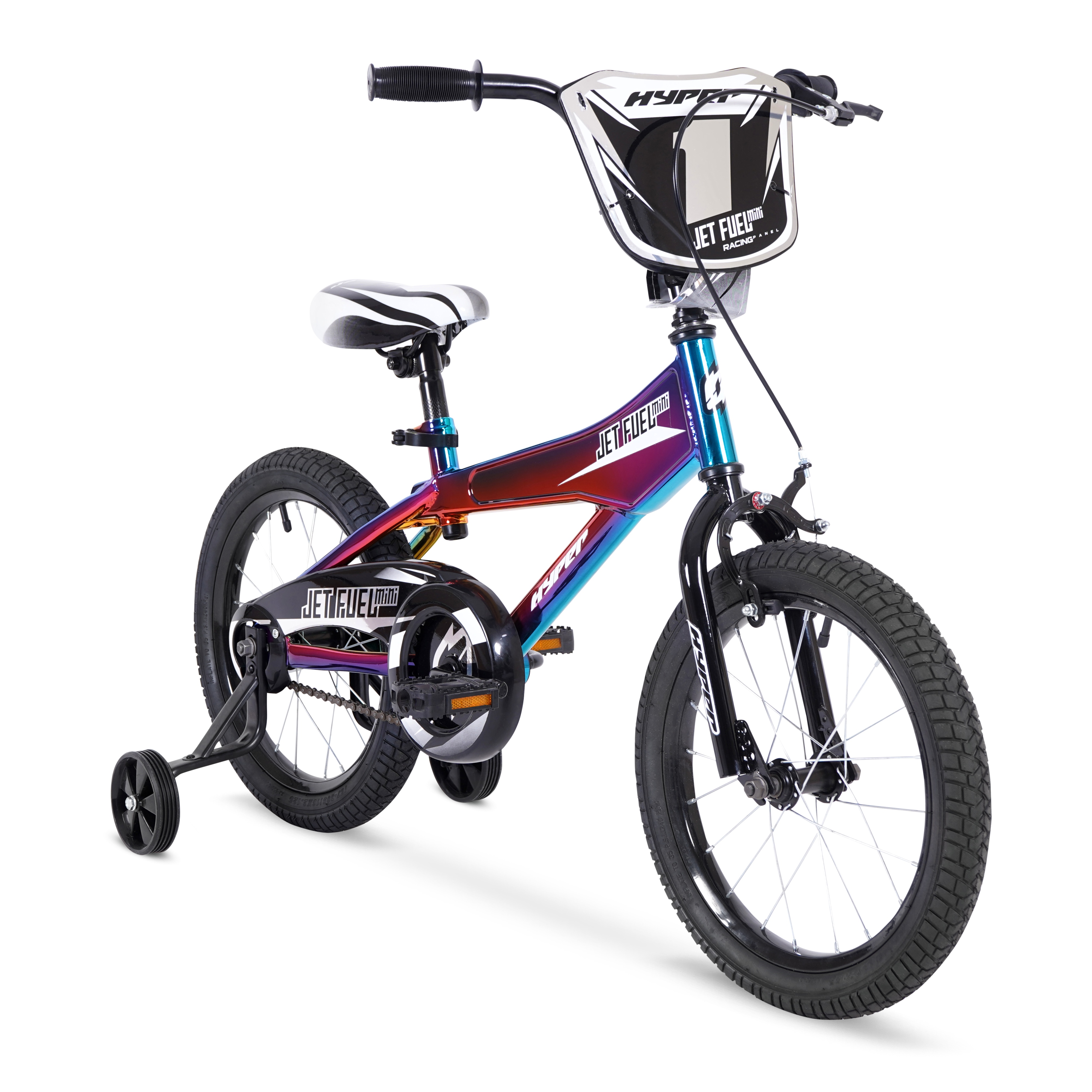 Hyper Bicycles 16" Jet Fuel BMX Bike for Kids Ages 4 to 8 Years Old, with Training Wheels ...