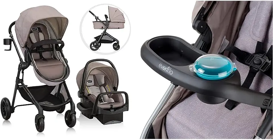 Evenflo Pivot Modular Travel System with Snack Tray and Cup - Arizona ...
