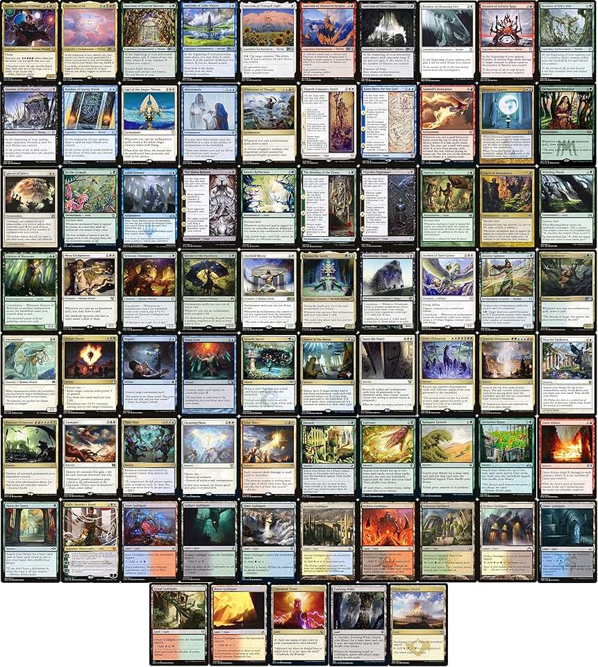 Commander Enchantment Shrine Tribal Deck - Jodah - 5 Color - EDH - 100 Card - Custom Magic The ...