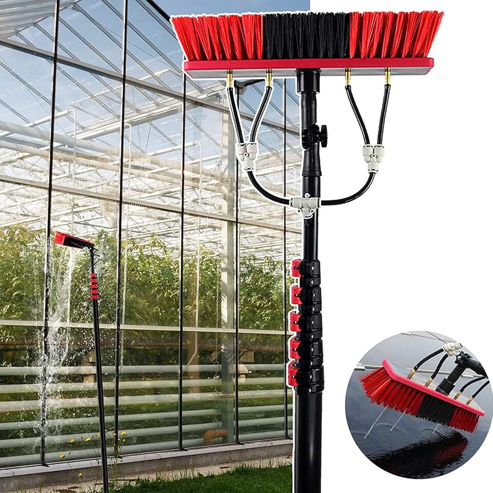Water Fed Pole Kit, Window and Solar Cleaning Pole with Water Fed ...
