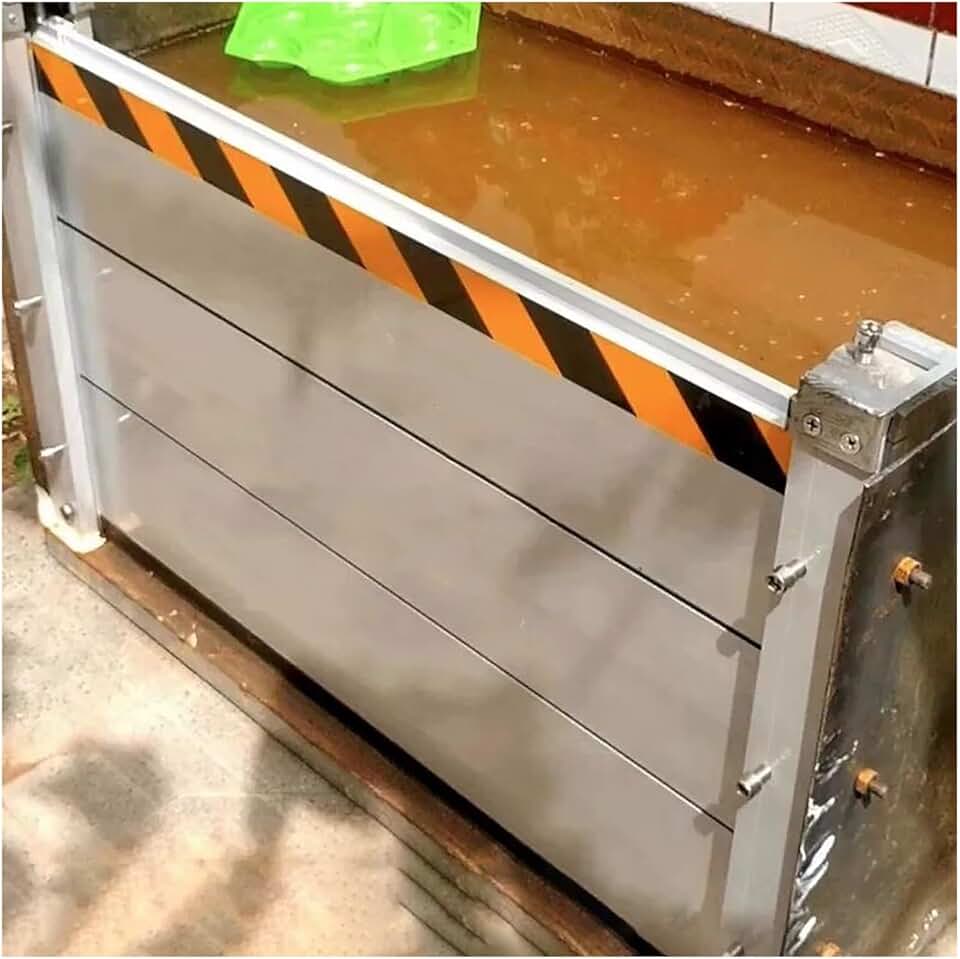 Detachable Flood Barrier Threshold Kit, Outdoor Driveway Flood Control ...