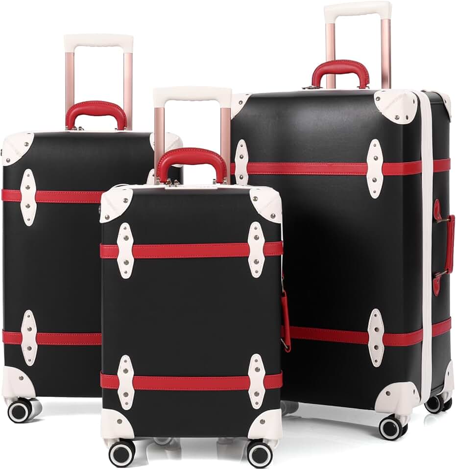 Vintage Luggage Sets for Men and Women Retro Suitcase Trunk Luggage 3 ...