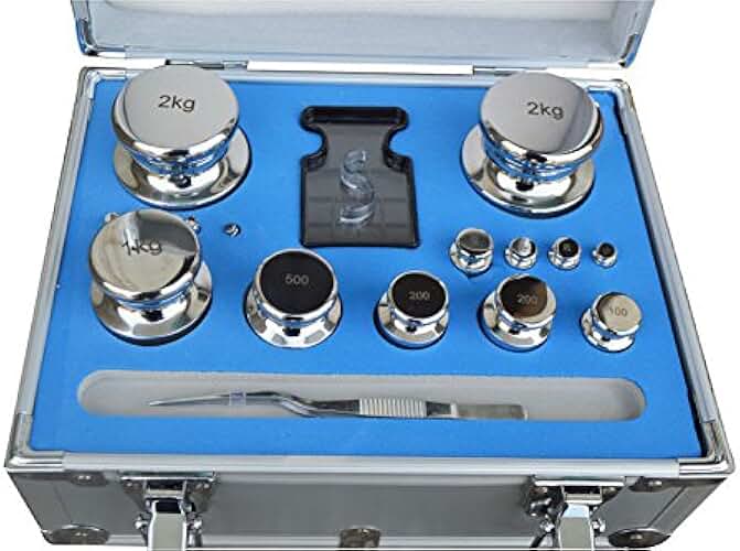 F1 Grade 1mg-2kg 304 Stainless Steel Scale Calibration Weights Kit Set ...