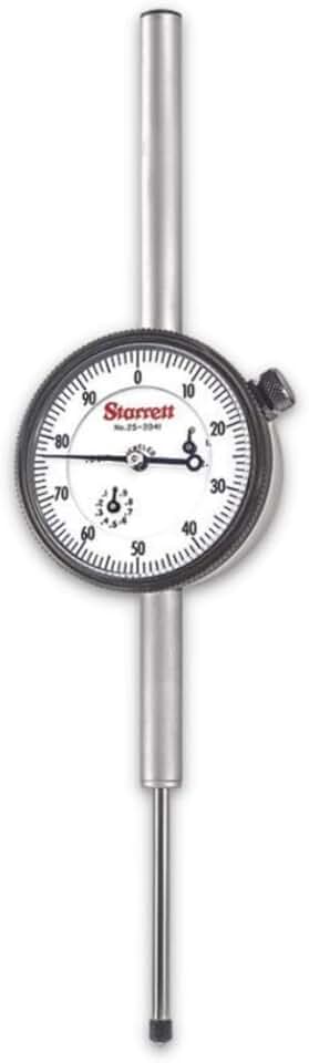 Starrett 25 Series Dial Indicator with Jewel Bearings and Lug-On-Center ...