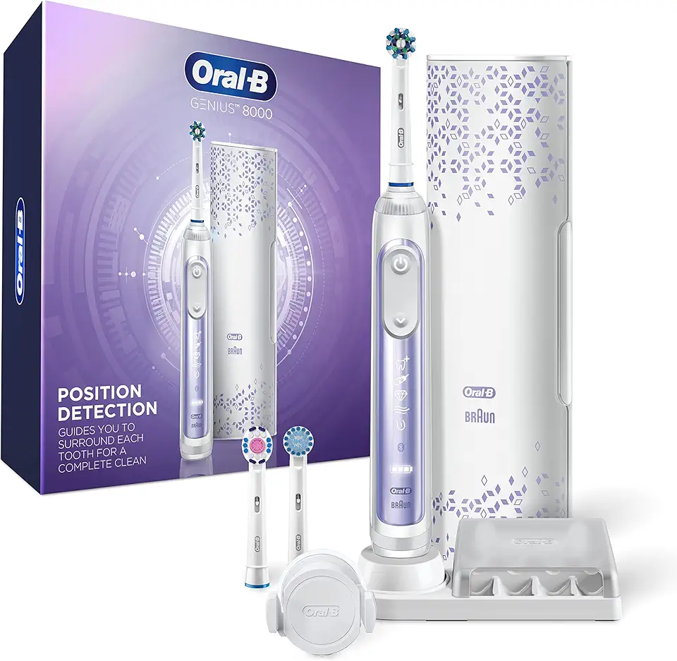 Oral-B 8000 Electric Toothbrush with Bluetooth Connectivity, Orchid ...