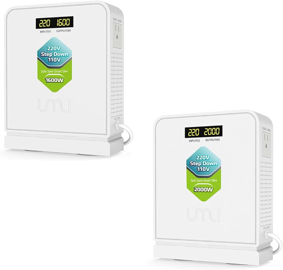 UMI 1600W and 2000W Step Down Voltage Converter Transformer Set - Heavy ...