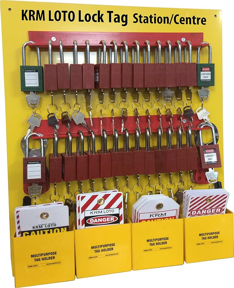KRM LOTO Lock Tag Center/Station with material - Arizona Outlet