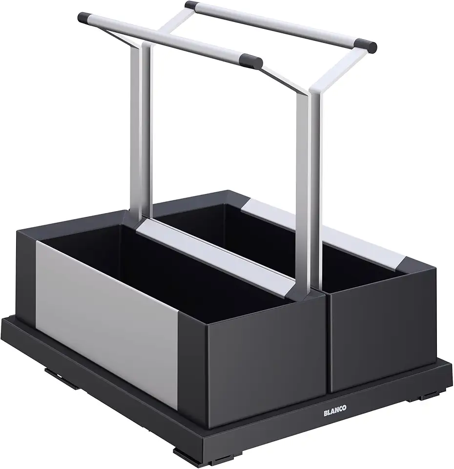 BLANCO 527668 Double Storage Caddy, Black - Arizona Outlet