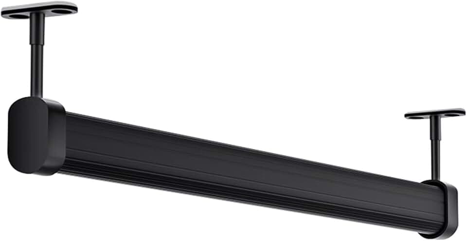 Heavy Duty Closet Rod Ceiling Mount, 35 55 75 95 125 145 155 Cm Long Clothes Storage Hanging ...