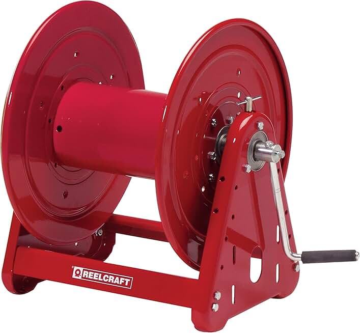 Reelcraft CA30112-CS Heavy Duty Hand Crank Cable Storage Reel, Heavy ...
