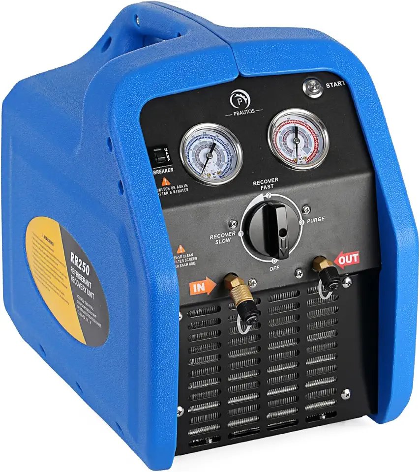 3/4HP Single Cylinder R1234YF R32 Refrigerant Recovery Machine, 110V ...