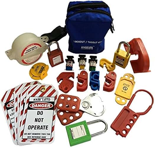KRM Loto - Personal Lockout TAGOUT Pouch KIT - BLUE-4024 - Overstock ...