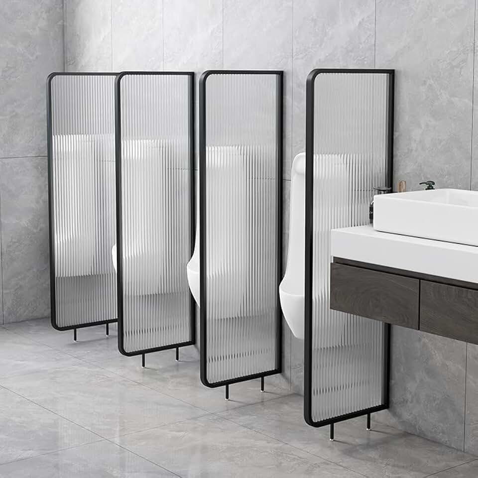 Public Health Partition Wall Divider Translucent Glass Panels,Urinal Privacy Screen Baffle ...