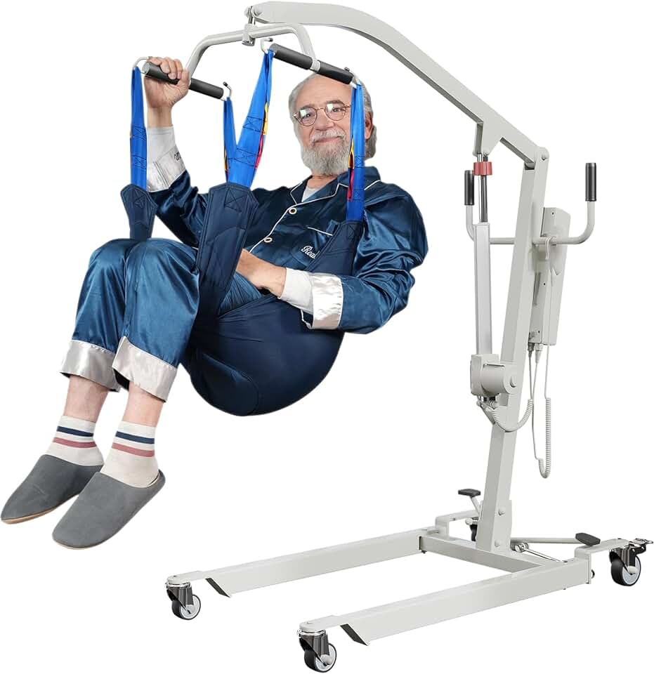 Electric Transfer Lift, Adjustable Lift Chair with Sling, Lightweight ...