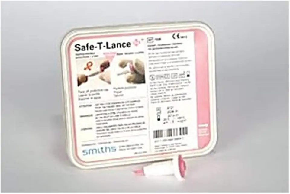 MDX 1020 Saf-T-Lance Plus Safety Lancet, 28G Needle, Micro Flow, Color ...