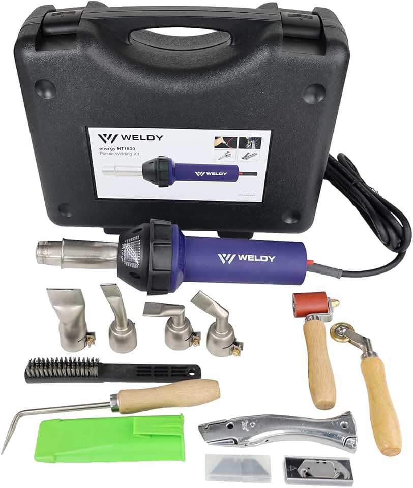 Weldy Professional 110V 1600W Hot Blast Torch Heat Welding Gun Welder Pistol Tool Hot Air Gun ...