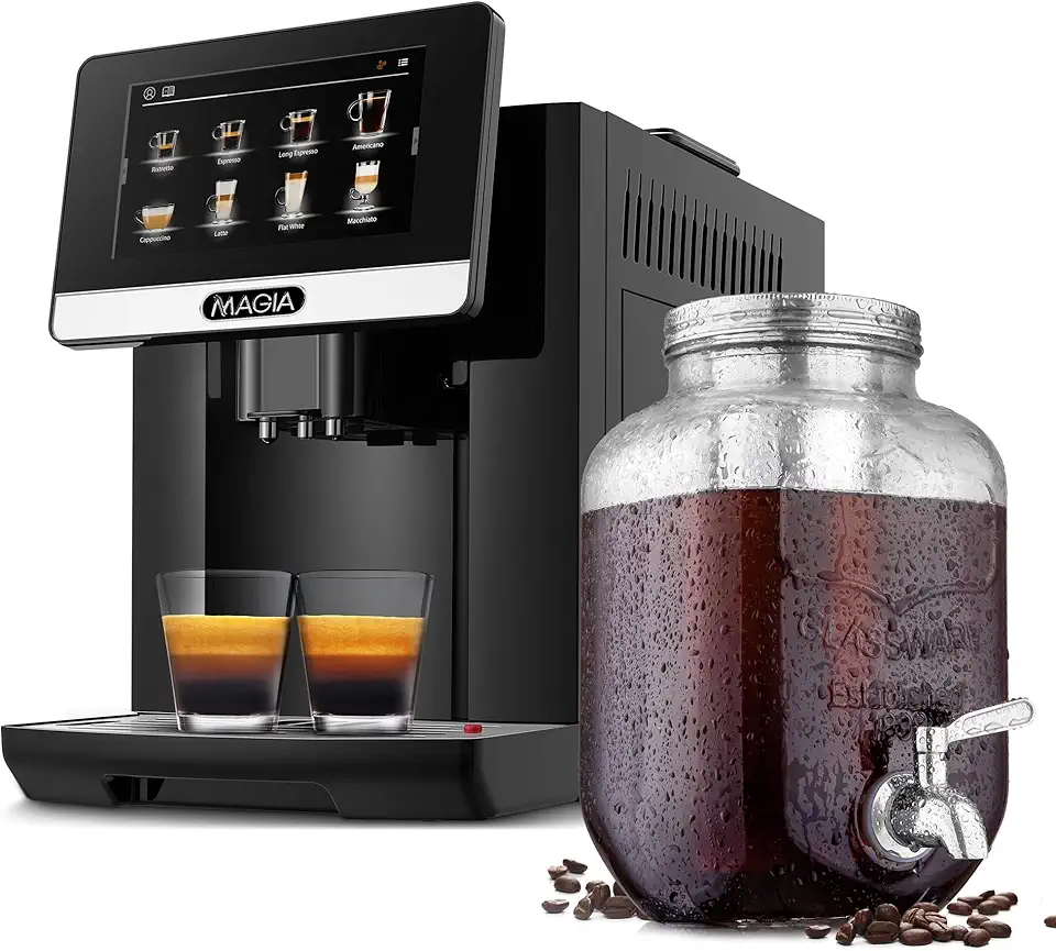 Zulay Magia Super Automatic Coffee Espresso Machine with Grinder, Easy ...