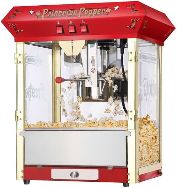 Princeton Popcorn Machine - 8oz Popper with Stainless-Steel Kettle ...