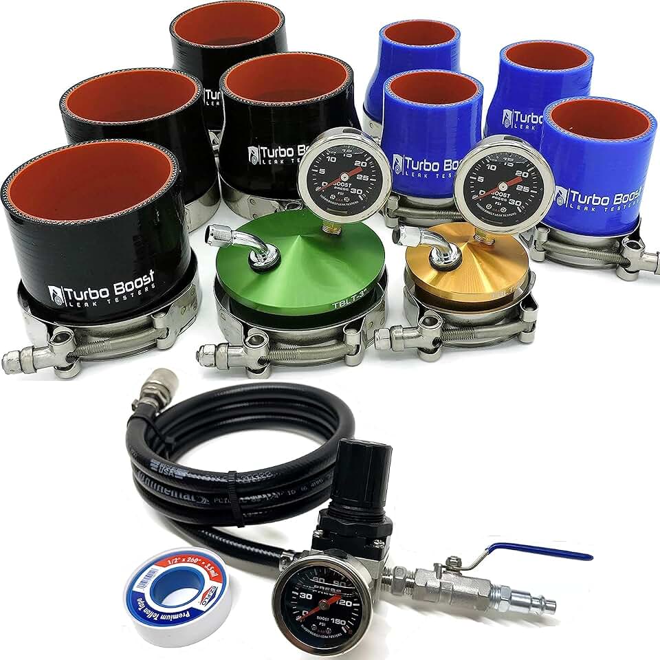 Shop Kit 2" to 4" Boost Leak Tester and 5 ft Extension Whip Hose w 150 ...