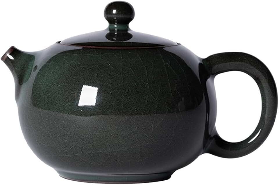 Longquan Celadon Kiln Ice Crack Iron Pot Teapot Household Teapot Single ...